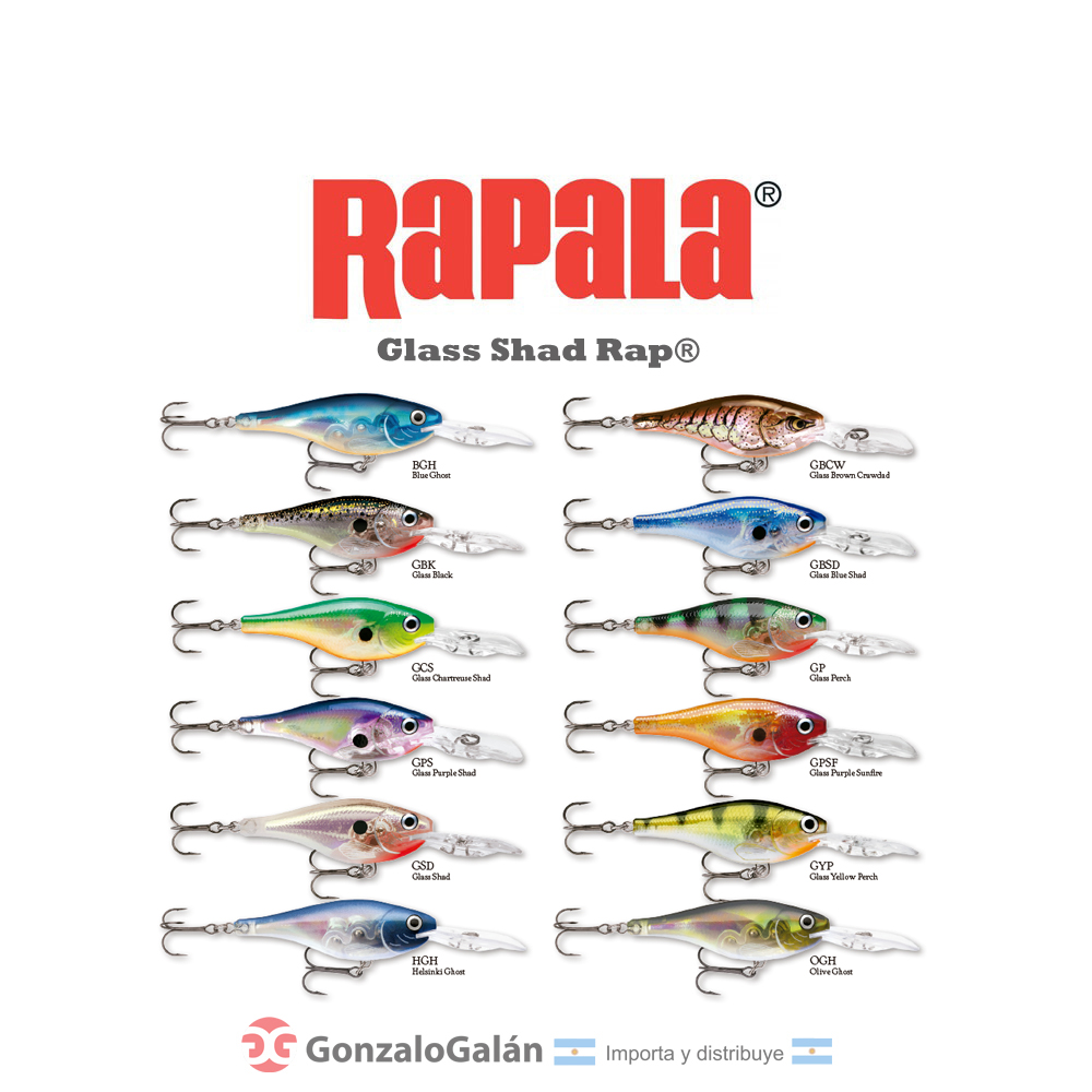 Señuelo Rapala Glass Shad Rap | Gonzalo Galan
