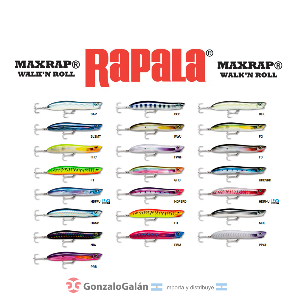 SEÑUELO RAPALA MAX RAP WALK´N ROLL 10 | Gonzalo Galan